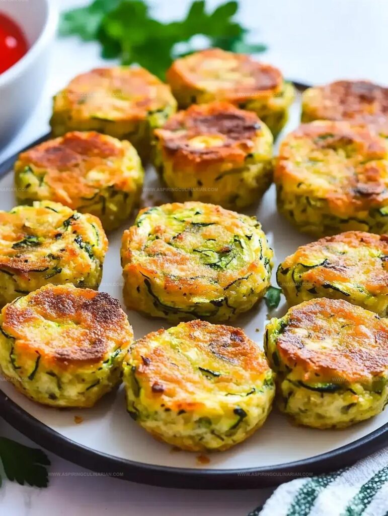 Crispy Baked Zucchini Balls Recipe: Savory Snack Magic - Aspiring ...