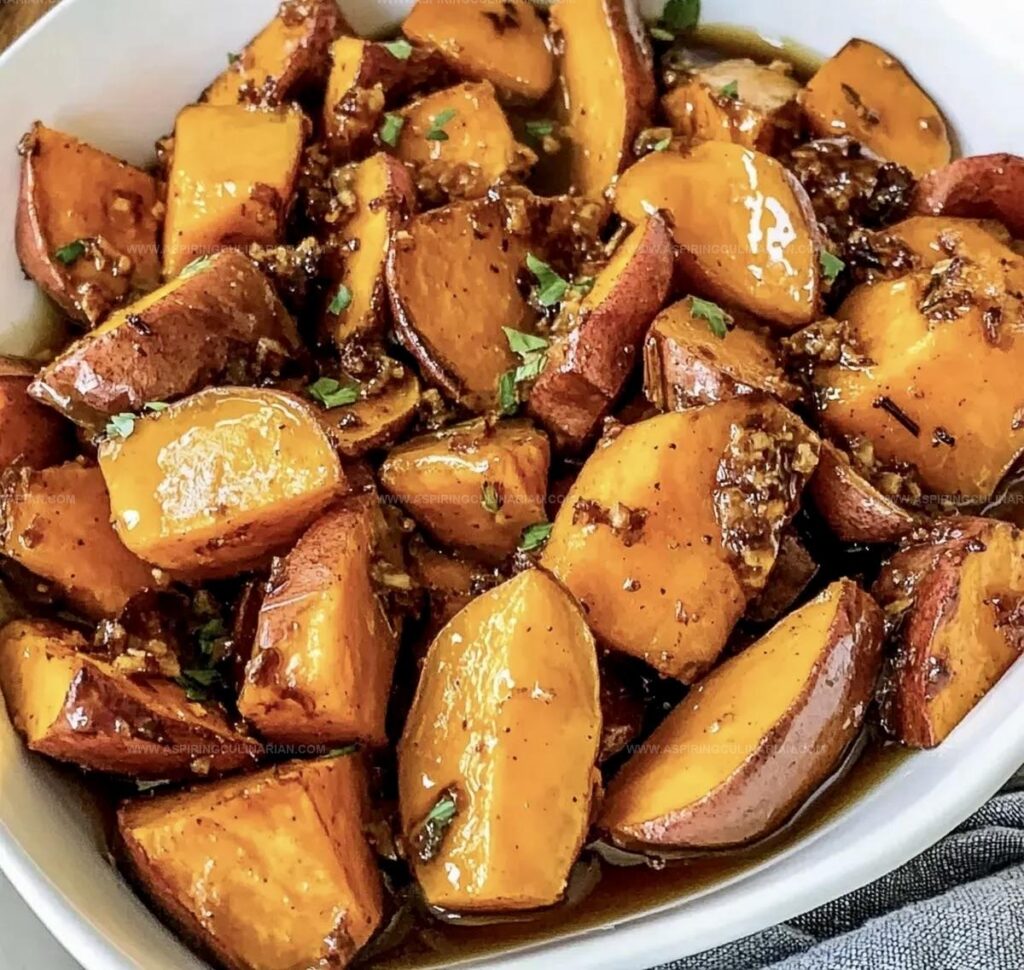 Heavenly Glazed Sweet Potatoes Recipe: Caramelized Bliss - Aspiring ...