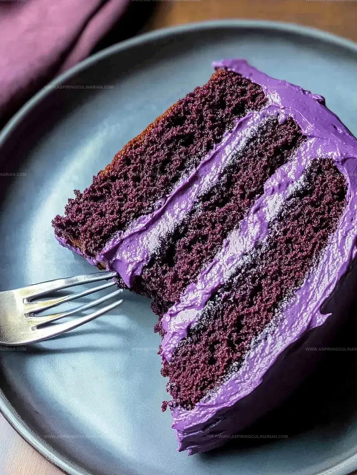 The Dreamy Purple Velvet Cake Recipe with Silky White Chocolate ...
