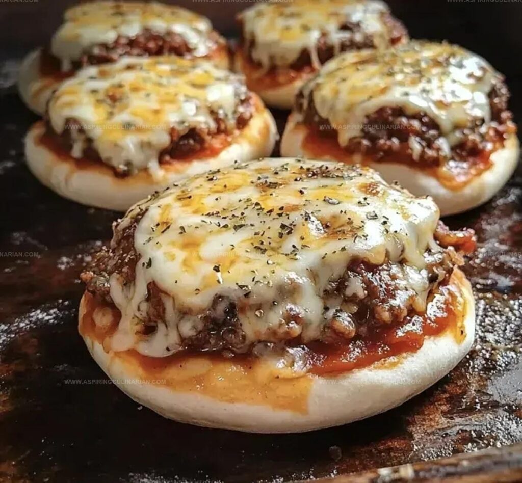 Juicy Pizza Burgers Recipe: Two Favorites Melted into One Bite ...