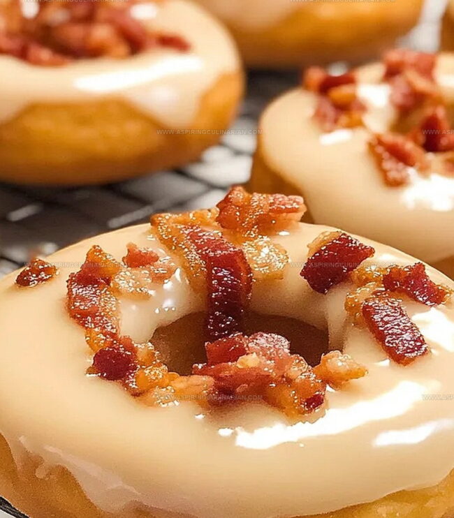 Sweet & Savory Maple Bacon Doughnuts Recipe: Breakfast Bliss - Aspiring ...