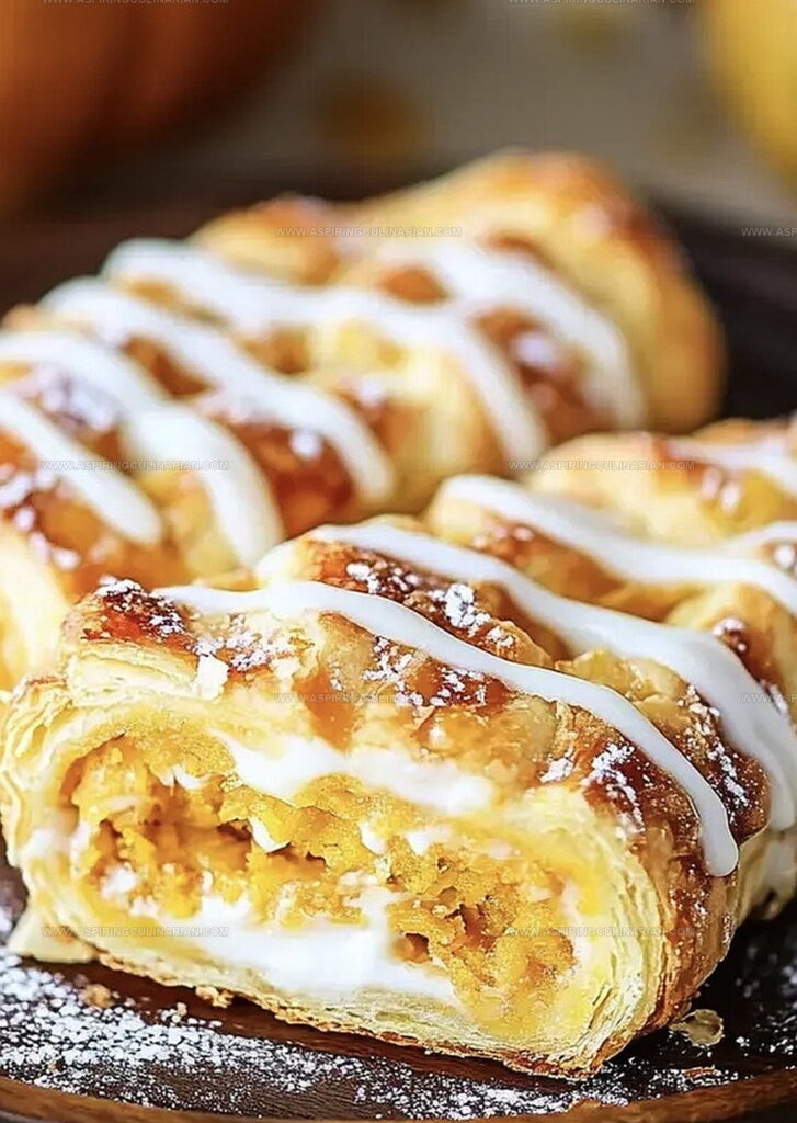 Heavenly Pumpkin Danish With Cream Cheese Recipe for Fall - Aspiring ...