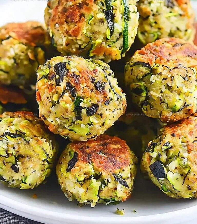 Crispy Baked Zucchini Balls Recipe: Savory Snack Magic - Aspiring ...