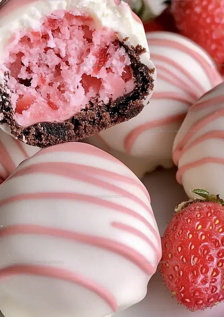 Sweet Strawberry Shortcake Oreo Balls Recipe: Heavenly Bites - Aspiring ...